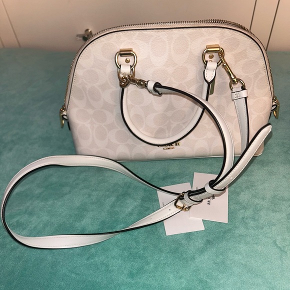 Coach | Bags | Coach 2558 Katy Satchel In Signature Leather White ...